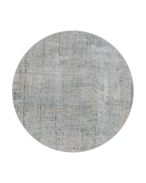 LIVABLISS Brunswick Bwk-2300 Round Area Rug, 6'7 X 6'7 - Sage/gray