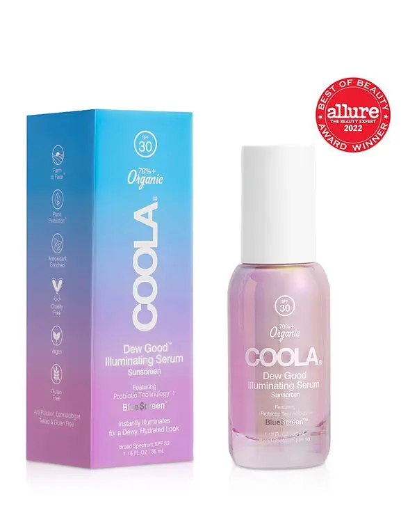 COOLA Dew Good Illuminating Serum Probiotic Sunscreen Spf 30 - No Color