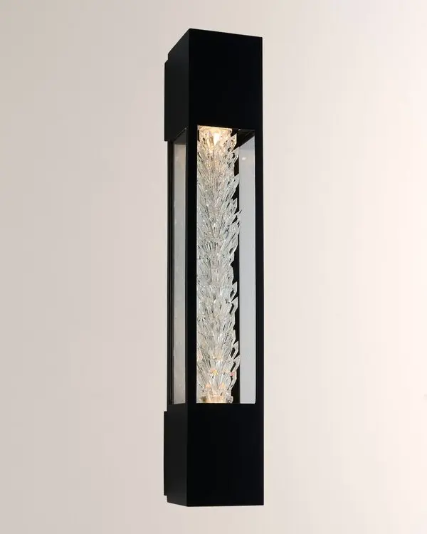 ALLEGRI CRYSTAL BY KALCO LIGHTING Colonna Led Outdoor Wall Sconce