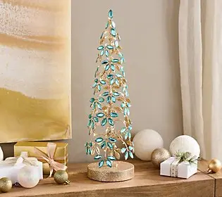 VALERIE PARR HILL 18" Illuminated Tree With Faceted Gems Valerie - One ...