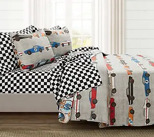 LUSH DECOR Boho Llama Reversible 2pc Twin Quilt Set