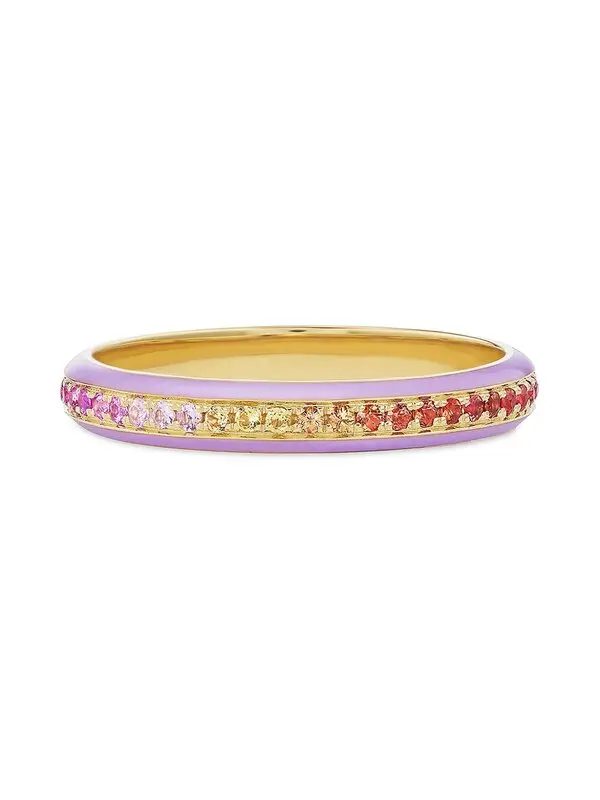 EMILY P. WHEELER Ombré 18k Yellow Gold, Sapphire & Ring - Ruby ...