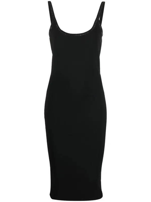 Alexander Wang Crystal-embellished Jersey Midi Dress