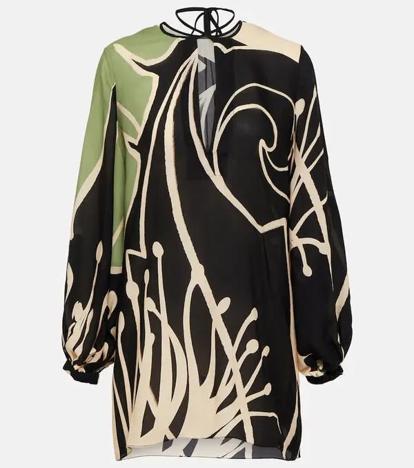 Johanna Ortiz Printed Silk Georgette Blouse