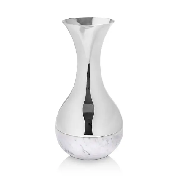 ANNA NEW YORK Dual Vase - Carrara Silver