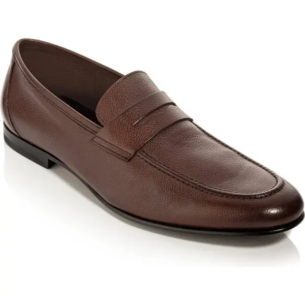 To Boot New York Ravello Penny Loafer - Medium Brown