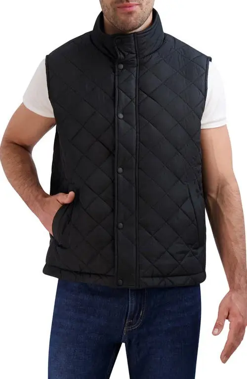 Cole Haan Quilted Vest - Black