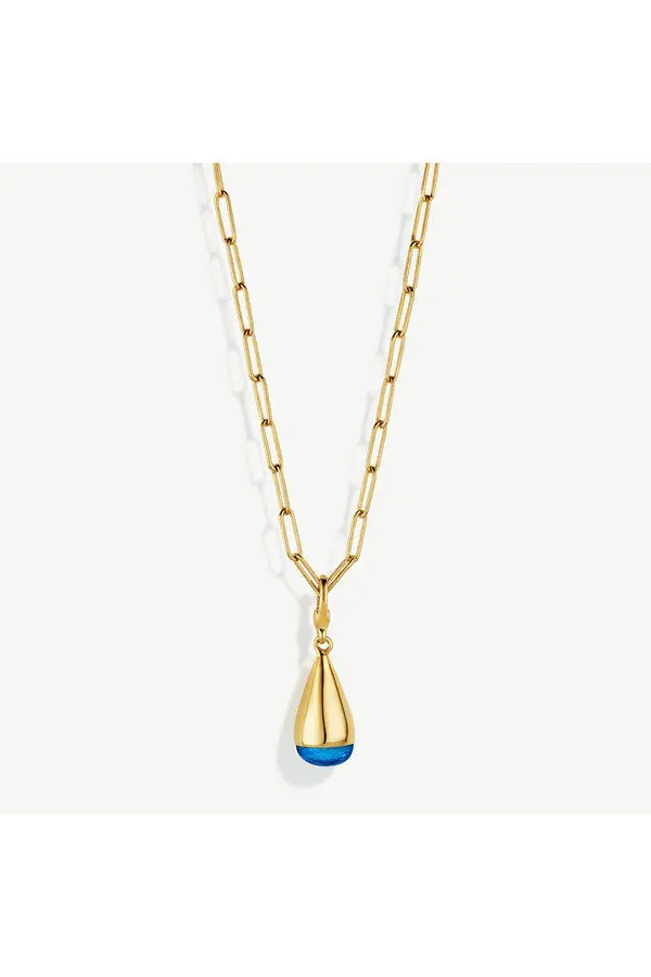 SOKO Glass Dash Necklace Charm & Mini Ellipse Necklace Set