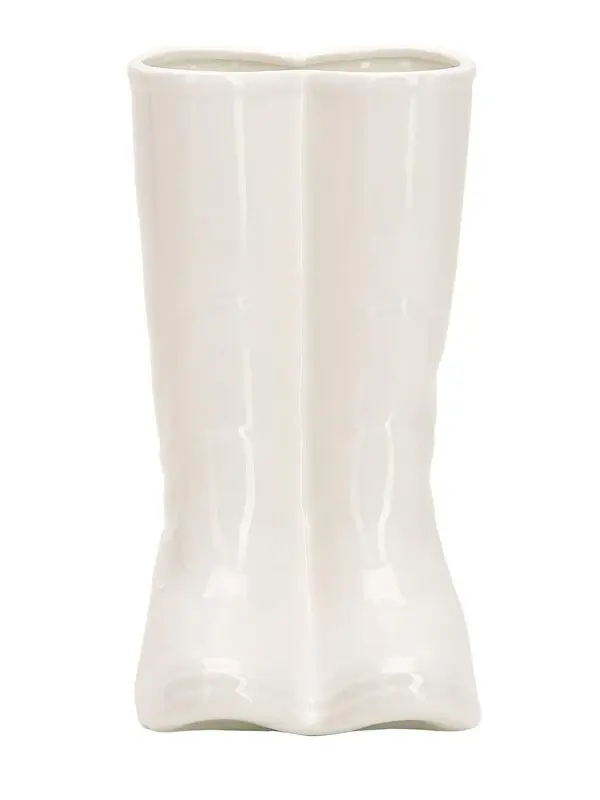 SELETTI Rainboots Porcelain Vase/umbrella Stand White Editorialist