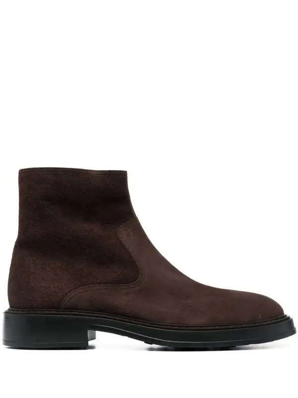 TOD'S Almond-toe Ankle Boots - Brown