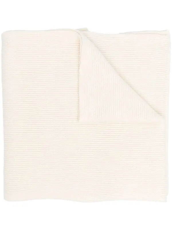 Diesel K-coder Ribbed Wool-blend Scarf - Neutrals