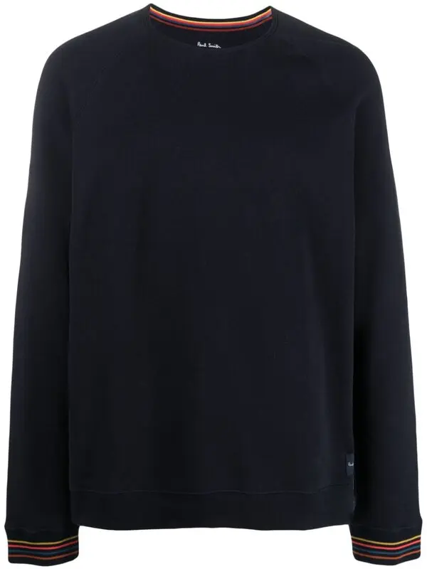 Paul Smith Contrasting-trim Sweatshirt - Blue