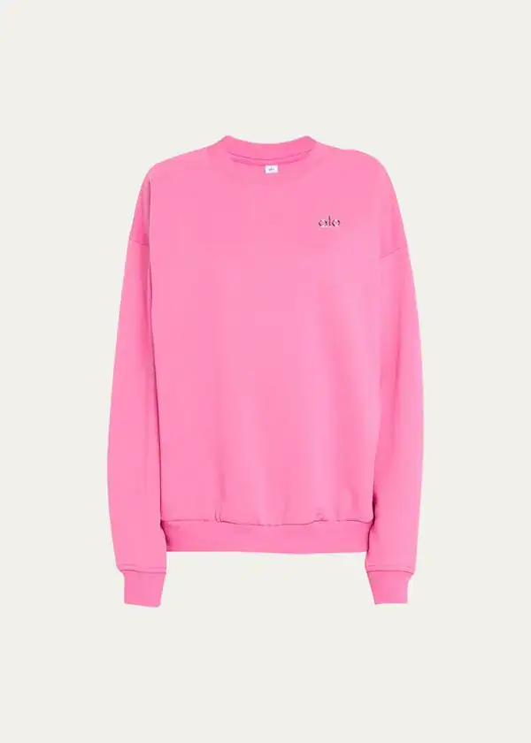 Alo Accolade Crewneck Pullover - Paradise Pink | Editorialist