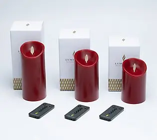 LUMINARA Set Of 4.5', 5.5' & 6.5' Flameless Candle Garden