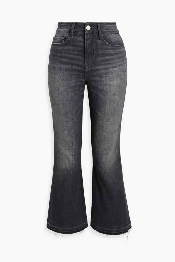 FRAME Le High Flare Cropped Jeans
