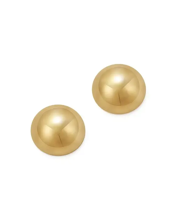 Bloomingdale'S 14k Yellow Polished Button Earrings