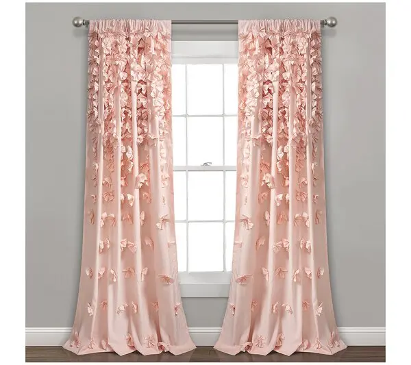 LUSH DECOR Riley Window Curtain Panel Single 54x108 Lus H Decor