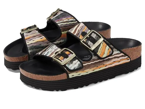 Birkenstock Papillio Arizona Platform Sandal Textile - Beige - 30% Off ...
