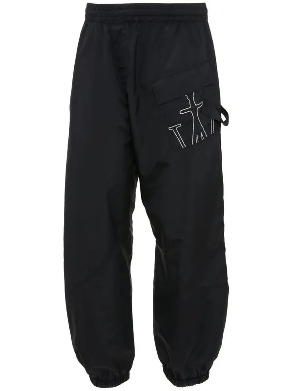 JW Anderson Anchor-embroidered Twisted Track Pants