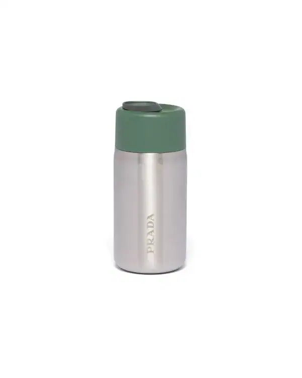 Prada Stainless Steel Travel Mug - Gold/Silver | Editorialist