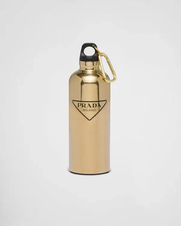 PRADA ステンレスボトル ゴールド Prada Stainless Steel Insulated Water Bottle, 500 Ml - Gold