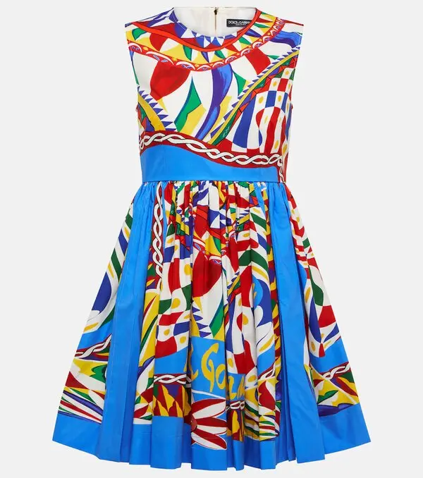 Dolce & Gabbana Carretto Cotton Minidress