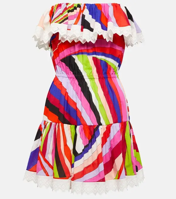 Emilio Pucci Iride Strapless Minidress