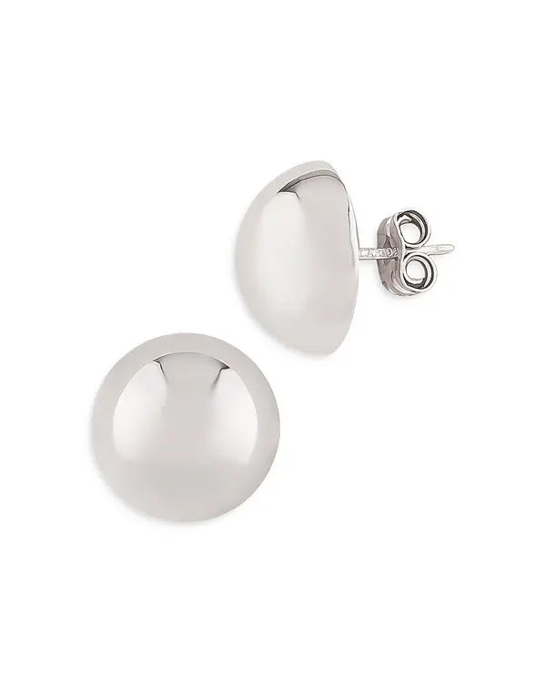 Aqua Bloomingdale's Fine Collection Sterling Button Stud Earrings
