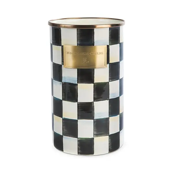 MACKENZIE-CHILDS Courtly Check Enamel Utensil Holder - No Color