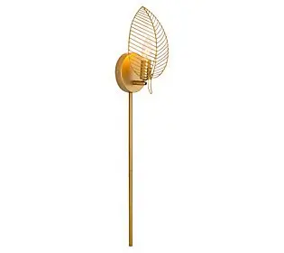 RIVER OF GOODS 28.75'h Theo Leaf Shade Plug-in All Sconce