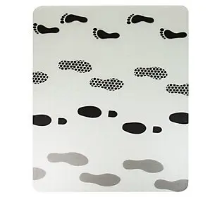 MIND READER 9-to-5 Collection Office Chair Mat, Foot Print Art