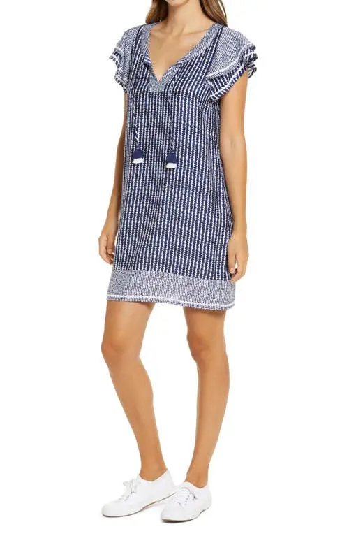 Vineyard Vines Dot Stripe Vineyard Tunic