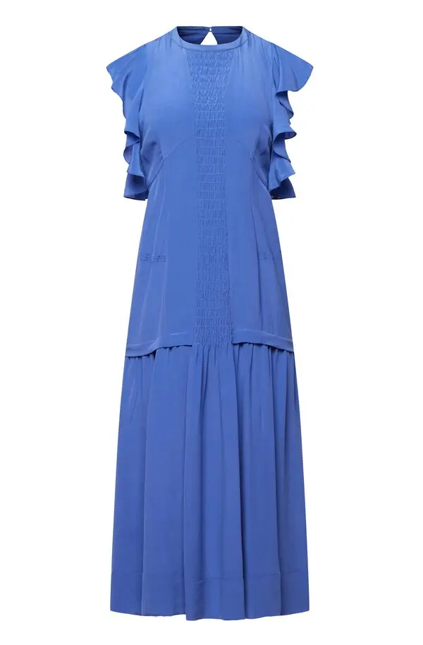 Joie Polly Midi Dress - Blue | Editorialist