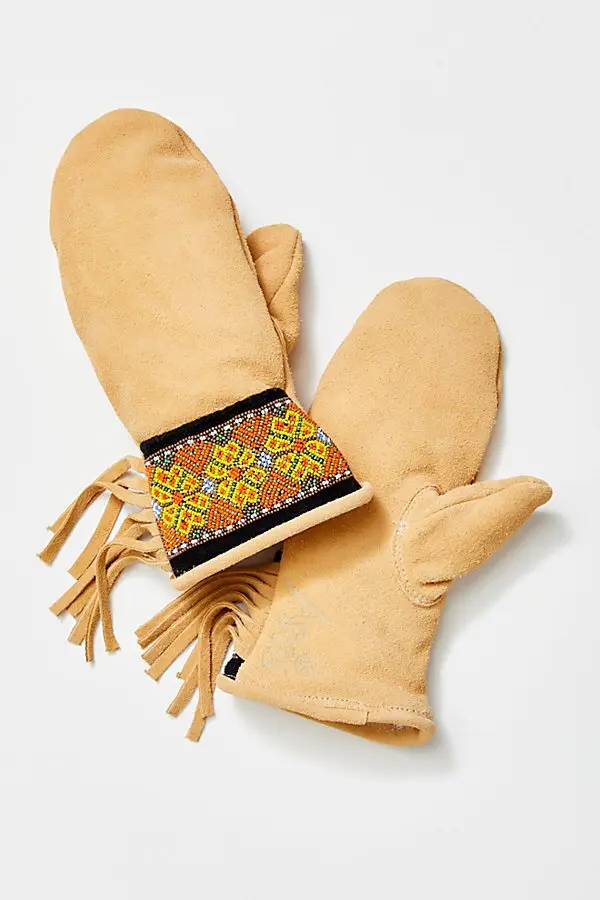 ASTIS Glittertind Leather Mittens - Tan