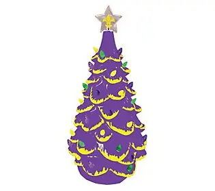 SANTA'S WORKSHOP 13' Led Ceramic Mardi Gras Tre E