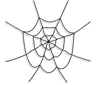 GERSON INTERNATIONAL Set Of 2, 60 Fabric Hairy Spider Web Gerson Co