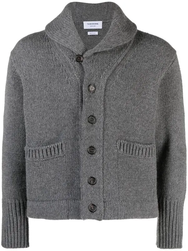 Thom Browne Shawl-collar Knit Cardigan