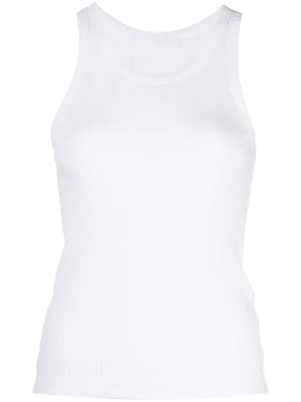 Helmut Lang Scoop-neck Sleeveless Top - White