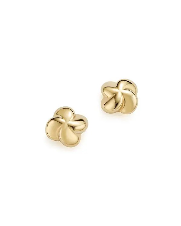 Bloomingdale'S 14k Yellow Puffed Twist Stud Earrings