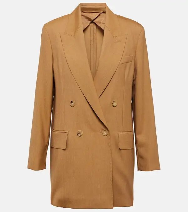 Max Mara Mirko Wool, Mohair, And Silk Blazer - Brown