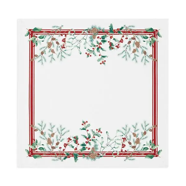 ELRENE HOME FASHIONS Winter Holiday Berry Fabric Napkins, Set Of 4