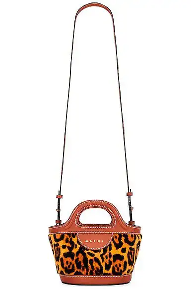 Marni Micro Tropicalia Bag In Brown In Gold - 55% Off | Editorialist