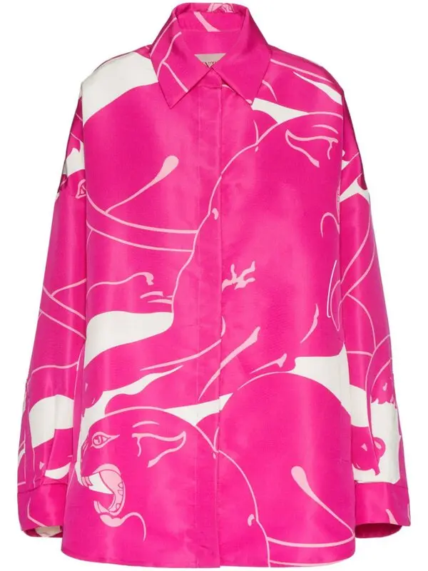 Valentino Garavani Panther Lady T Shirt 7b3mg24y9gl Akp