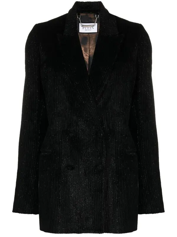 Philipp Plein Metallic Corduroy Blazer