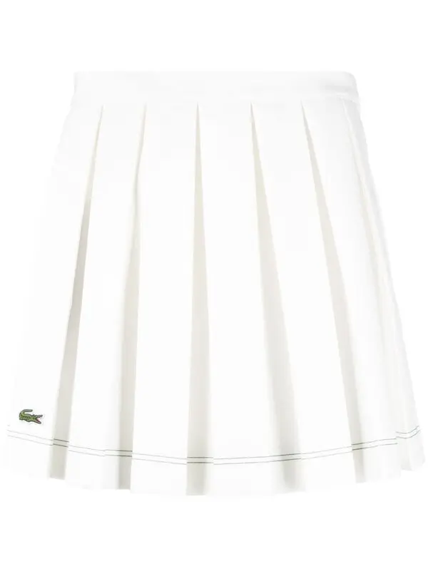 Lacoste X Roland Garros A-line Pleated Miniskirt