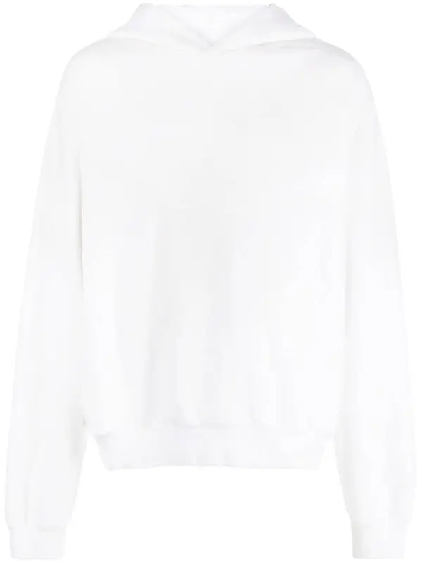 Acne Studios Logo-print Drop-shoulder Hoodie - White