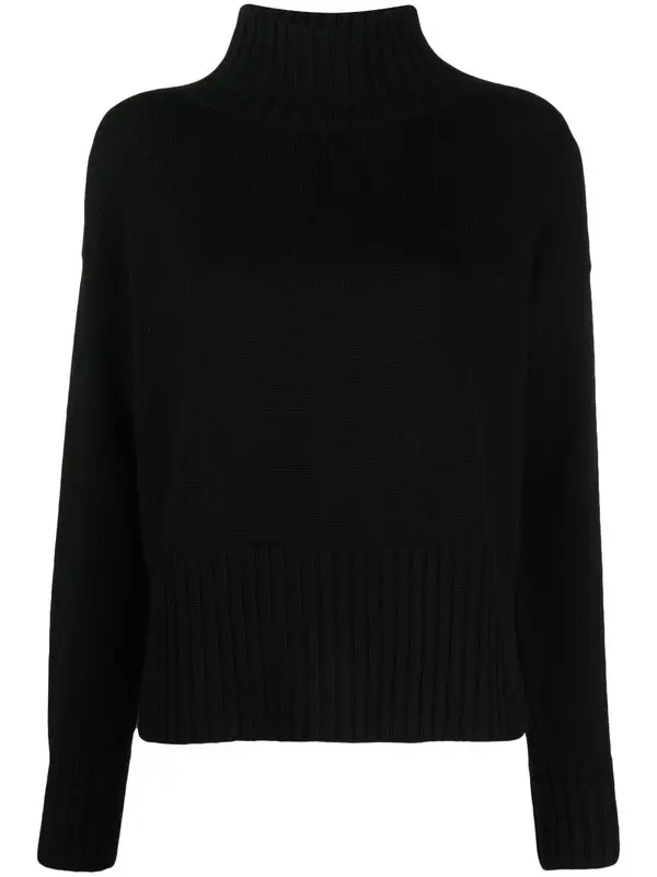 DRUMOHR Roll-neck Merino-wool Sweater - Black