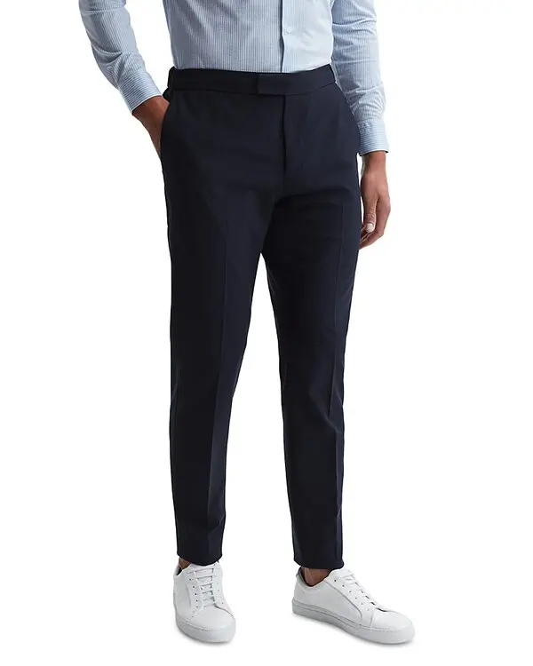 REISS Found Slim-fit Trousers - Navy