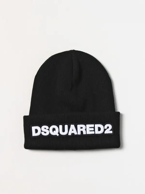 Dsquared2 Wool Beanie - Black