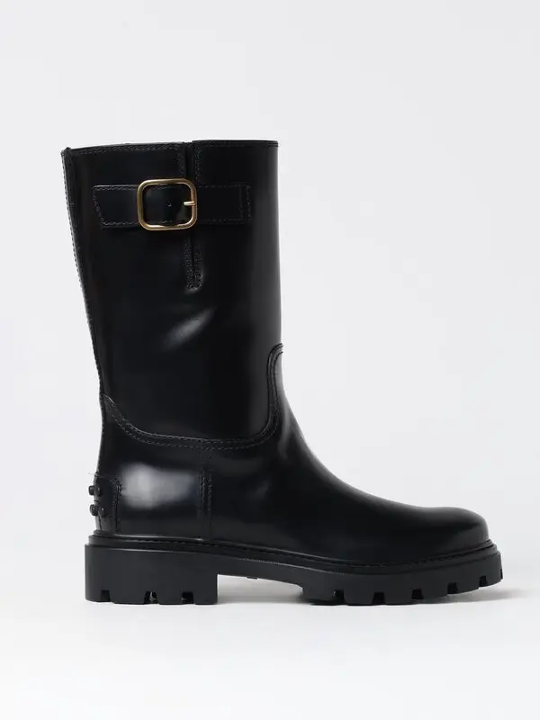 TOD'S Flat Ankle Boots - Black